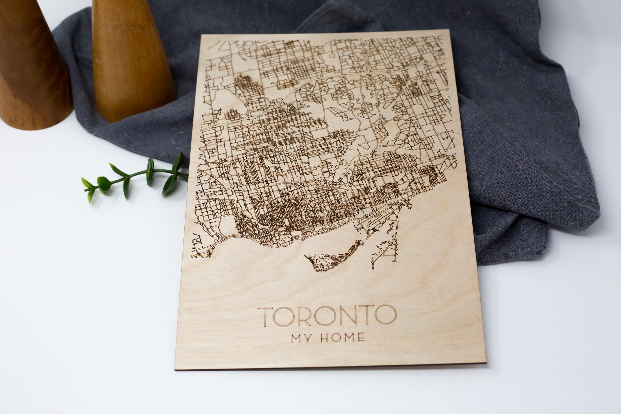 Toronto - City Map - Laser Engraved Wooden Maps | Personalized – Framed ...
